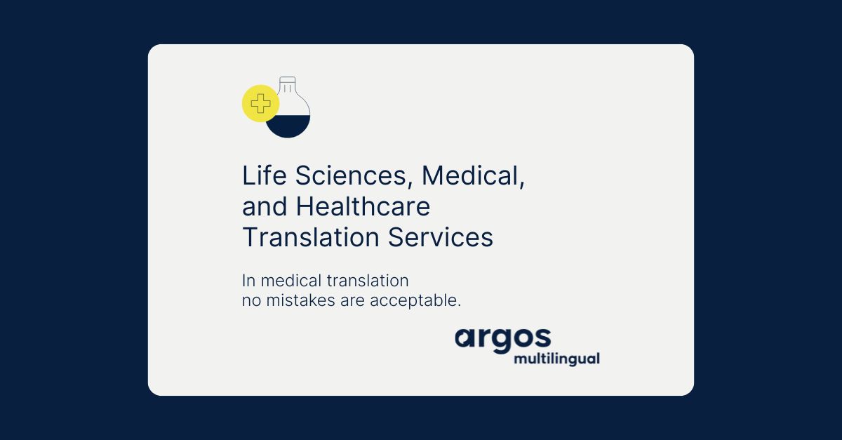 Life Sciences, Medical & Healthcare Translation Services | Argos ...