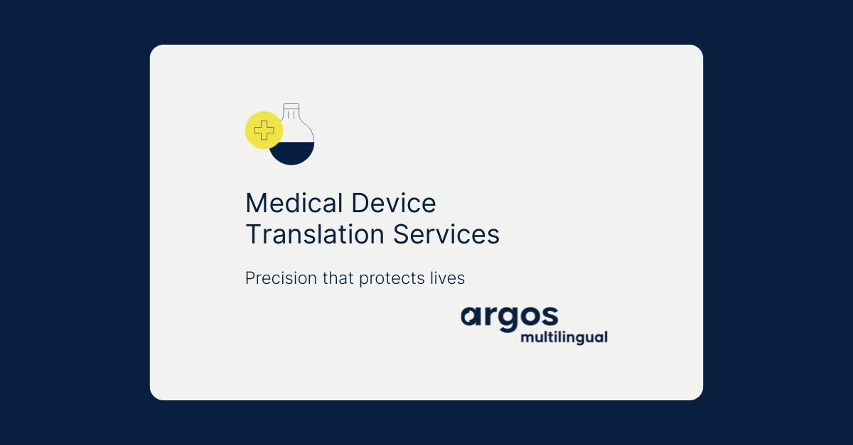 Medical Device Translation Services | Argos Multilingual