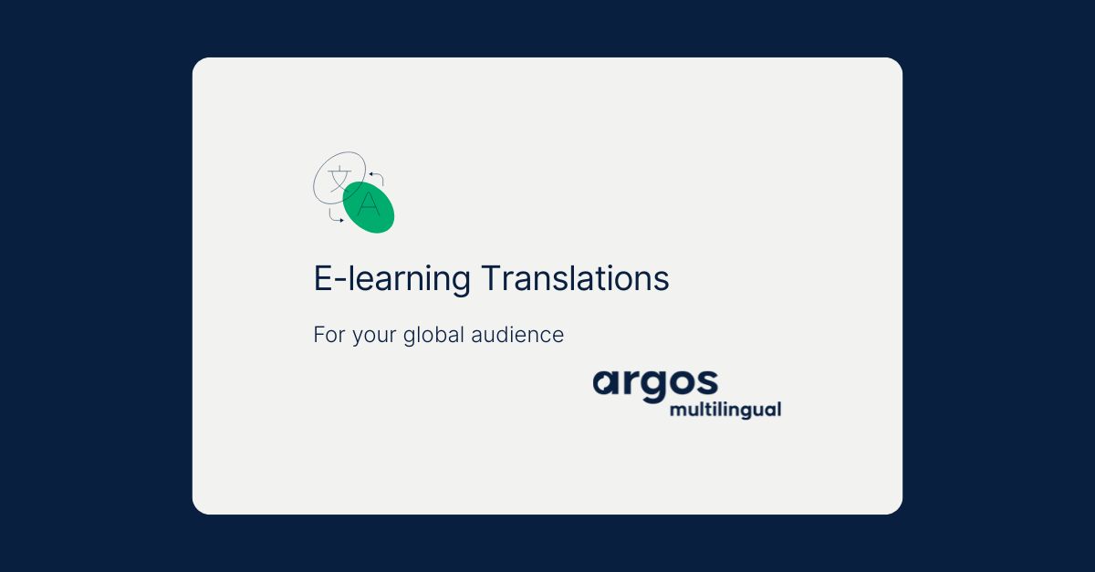 E-learning Translations | Argos Multilingual